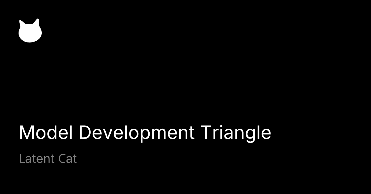 Model Development Triangle - Latent Cat